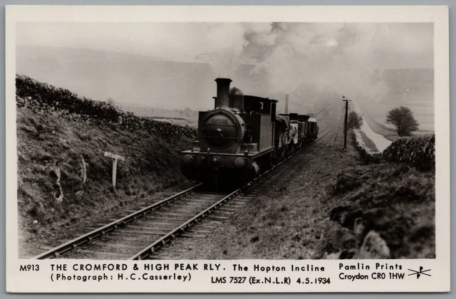 LMS 7527 STEAM Locomotive Hopton Incline Cromford & High Peak Railway ...