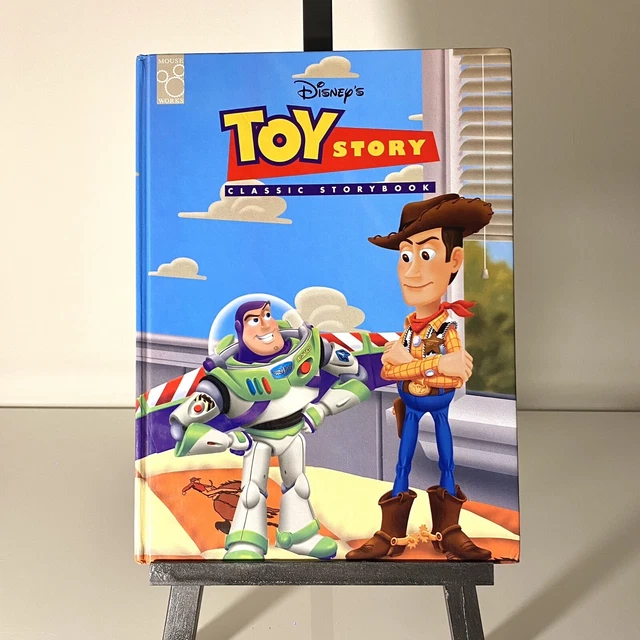 DISNEY TOY STORY Hard Cover Book Mouse Works Woody Buzz Lightyear 1998 ...