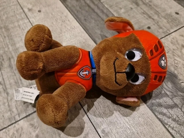 PAW PATROL ZUMA Orange Dog Plush Stuffed Toy Spin Master Nickelodeon £7 ...