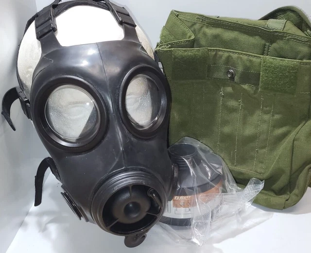 FM12 GAS MASK Respirator with Haversack and filter Size 3 Genuine EX ...