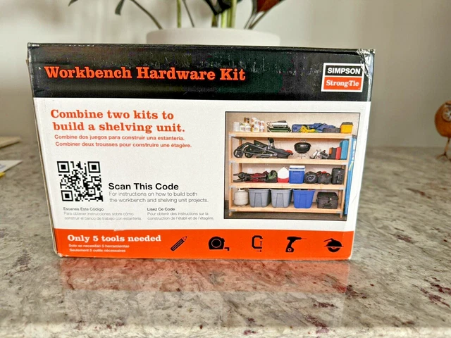 SIMPSON STRONG-TIE WBSK Workbench & Shelving Hardware Kit! BNIB! Work ...