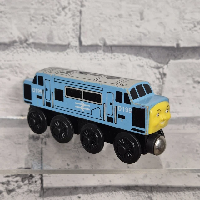 THOMAS THE TANK Engine Diesel D199 Wooden Train Vintage 1996 Magnetic ...