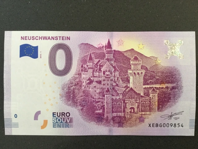 NULL-0-EURO-SOUVENIR-SCHEIN 2018-1 # Neuschwanstein # XEBG EUR 9,90 - PicClick DE