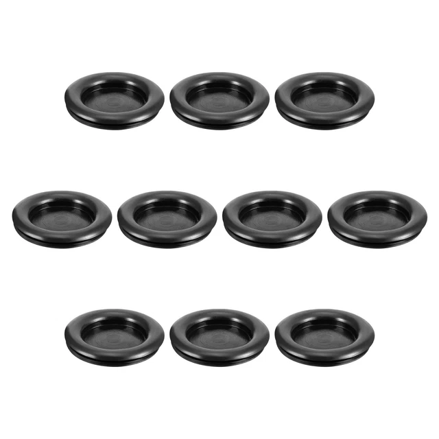 RUBBER GROMMETS SINGLE Sided Wire Hole Plug - 32 mm Mount Dia / Black ...