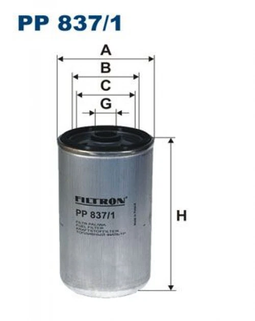 FILTRON (PP 837/1) Kraftstofffilter EUR 14,36 - PicClick DE