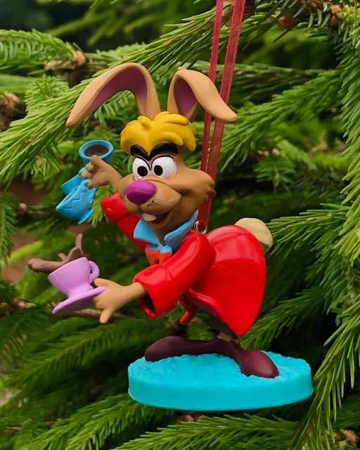 DISNEY STORE ALICE In Wonderland Mad March Hare ☕ Christmas Tree 🎄 ...