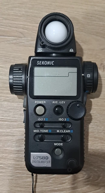 SEKONIC L-758D DIGITALMASTER, Light Meter, Digital Light Meter, Studio ...