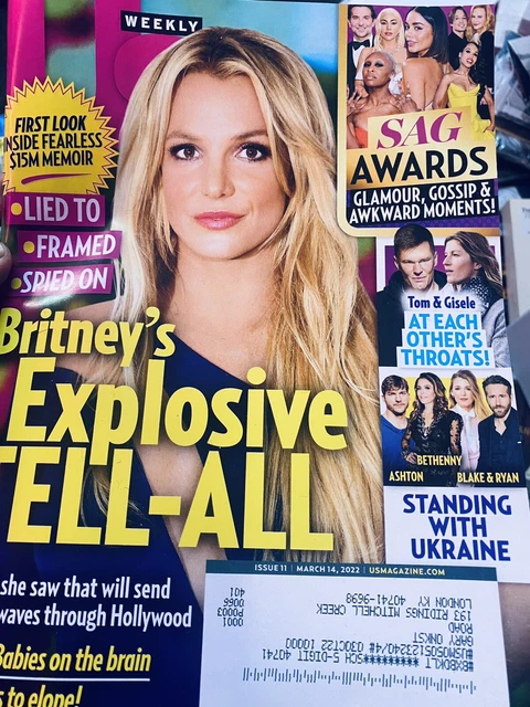 US WEEKLY MAGAZINE March 14, 2022 Britney Spears, SAG Awards £7.09 ...