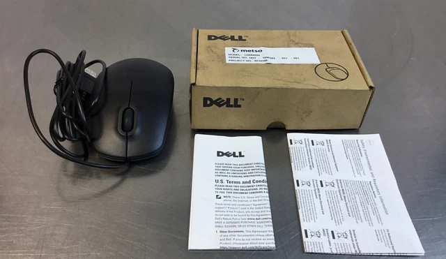 DELL USB WIRED Scroll Wheel Optical Mouse Black CN-0356WK-71581-3B2 ...