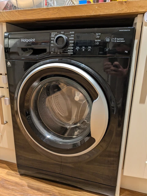 HOTPOINT 7G FREESTANDING Washing Machine - Black, fault code F05 £42.30 - PicClick UK