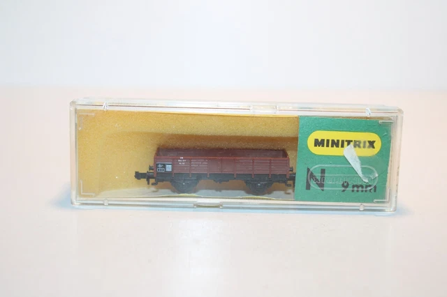 TRIX SPUR N Minitrix: Offener Güterwagen Typ EL 32 der DB, Trix-Box ...