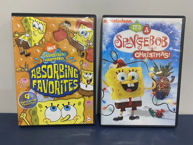 NICKELODEON& SPONGEBOB SQUAREPANTS DVDs Lot of 2 SpongeBob Favorites ...