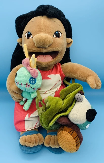 DISNEY STORE LILO & Stitch Lilo With Scrump 14" Plush Toy Doll Bag ...