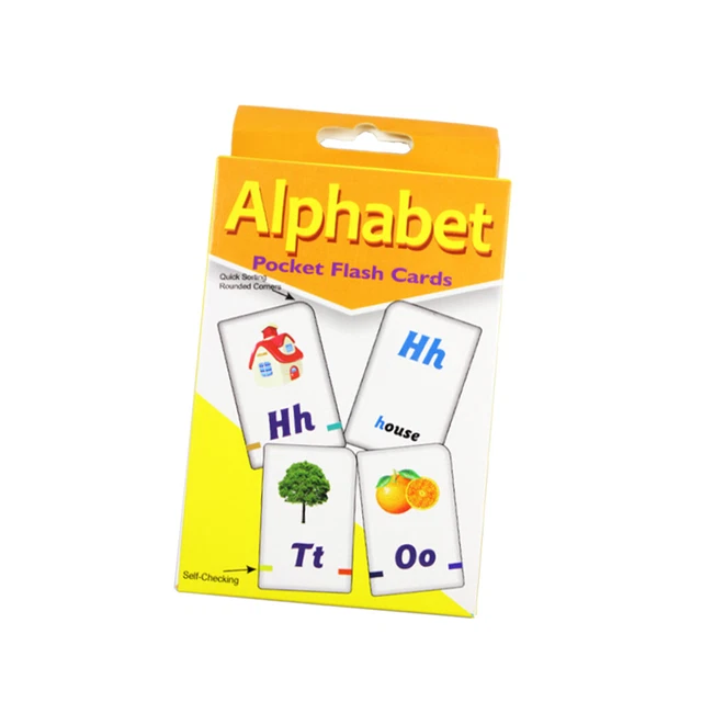 36 PIECES ALPHABET/NUMBER Flash Cards For Kindergarten Toddlers ...