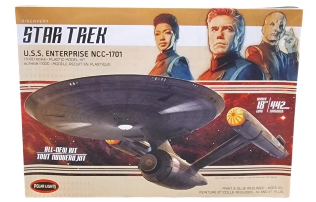 STAR TREK DISCOVERY U.S.S. Enterprise NCC-1701 1/1000 scale model kit £ ...