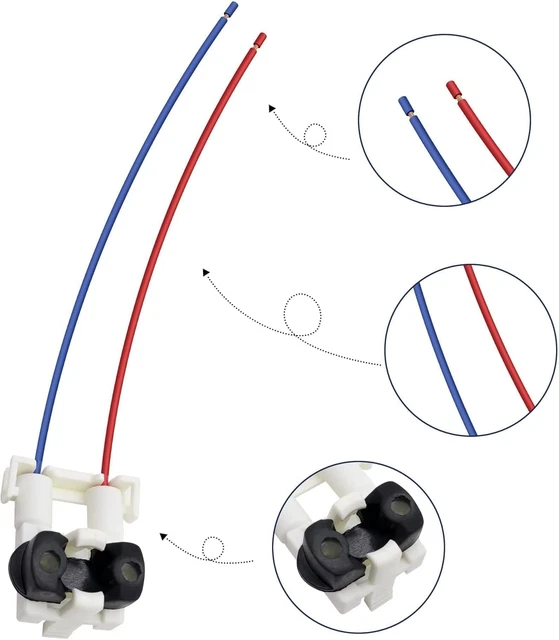 12102568 2-WIRE TBI Fuel Injector Connector Pigtail Plug Wire Harness ...