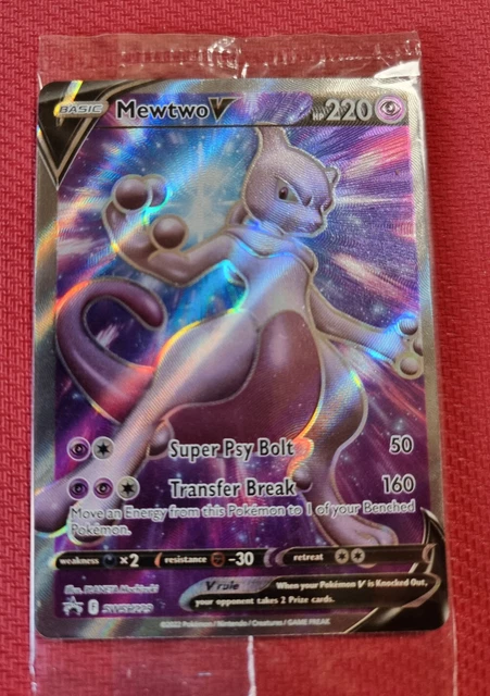 CARTA POKEMON MEWTWO V Swsh229 Holo Promo 2022 - Ing - Rara- Mint ...