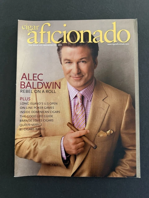 CIGAR AFICIONADO MAGAZINE Alex Baldwin June 2004 £21.22 - PicClick UK