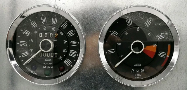 TRIUMPH SPITFIRE MK1 Jaeger Speedometer and Tachometer Gauge EUR 480,00 ...