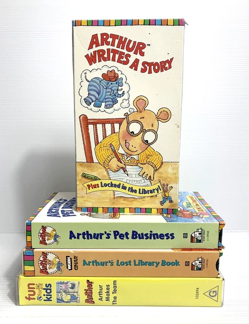 ARTHUR VHS VIDEO Tape Bundle, Writes A Story, Pet Business, Makes The ...