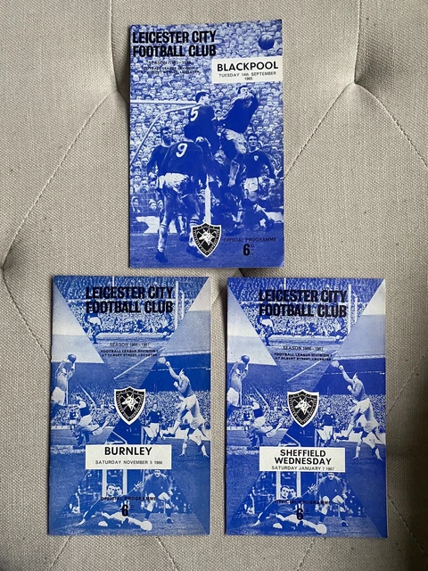 1965/66/67 - 3 x Leicester City Football Programmes. £6.00 - PicClick UK