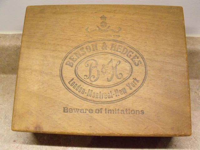 VINTAGE BENSON AND Hedges Cigar Box $60.00 - PicClick CA