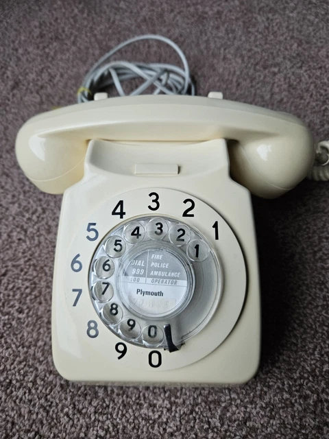 BT VINTAGE ROTARY Dial Phone (8746) £19.00 - PicClick UK