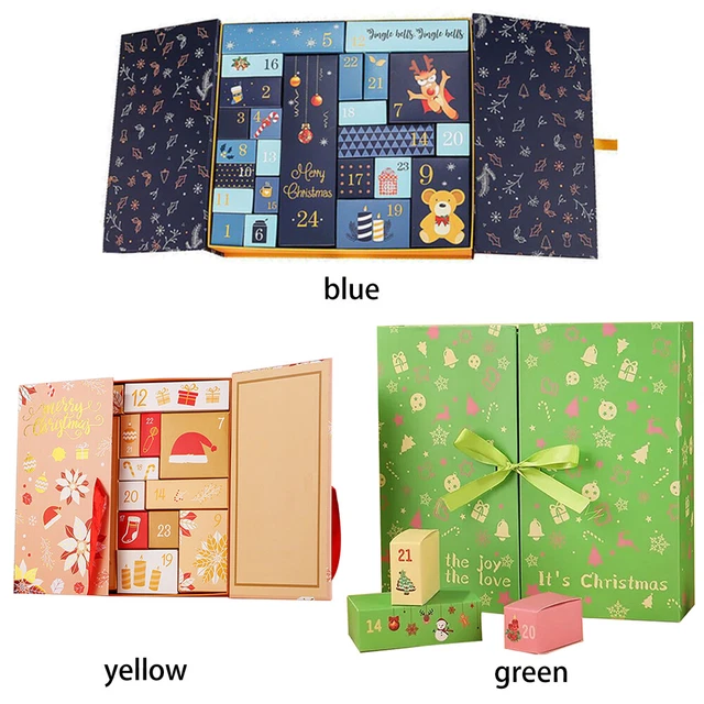 CHRISTMAS FILLABLE ADVENT Calendar Reusable Empty Advent Calendar Party ...
