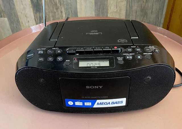 SONY CFD-S50 MEGA Bass - CD Radio Cassette Player EUR 50,00 - PicClick FR