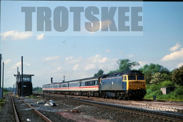 35MM SLIDE BR British Rail Diesel Loco Class 47 47528 Thirsk 1988 ...