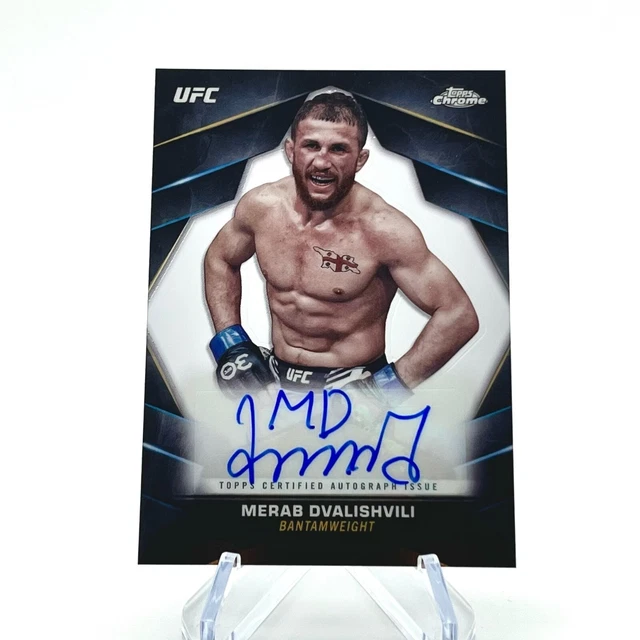 2024 TOPPS CROMATO UFC Veteran Autografo MERAB DVALISHVILI #CVA-MDV EUR ...