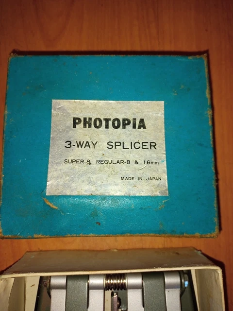 VINTAGE FILM SPLICER Photopia 3 Way for Super 8 Regular 8 &16mm Film ...