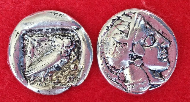 ANCIENT GREEK COIN , 10 Drachmas, Goddess Athena , Closed Wings $11.49 ...