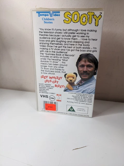 SOOTY - THE Sooty Video Show + SWEEP & Soo (VHS, 1991)TESTED, PLAYS ...