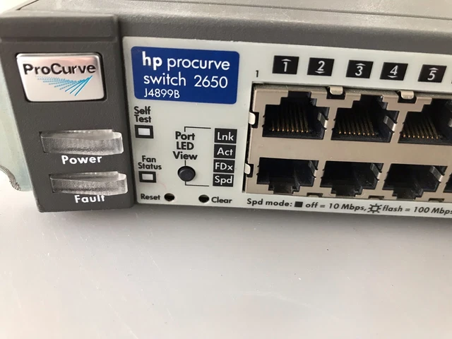 HP PROCURVE 2650 48-Port Managed Network Rack-mount Switch J4899B $69. ...