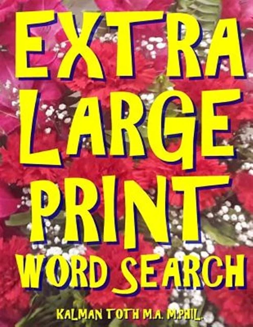 EXTRA LARGE PRINT Word Search : 102 Giant Print Themed Word Search ...