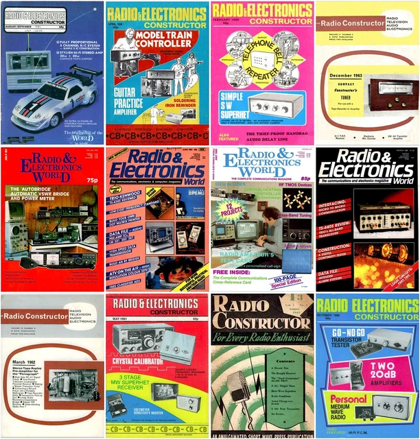 500+ RADIO CONSTRUCTOR & Radio & Electronics World Magazine's (DVD) Ham ...