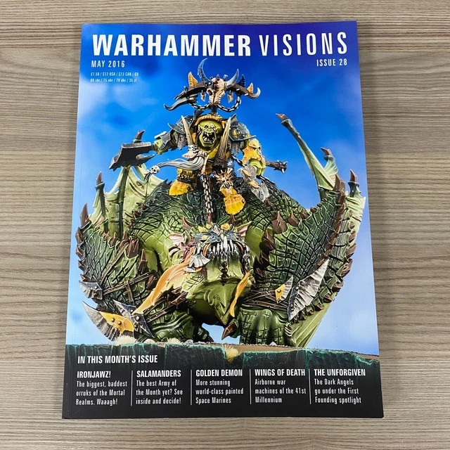 WARHAMMER VISIONS 28 Peut 2016 Warhammer Blanc Nain 40,000 40K Magazine ...