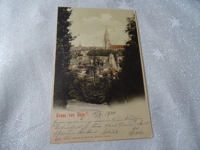 AK SCHWEIZ 1900, Gruss aus Bern, gelaufen EUR 3,00 - PicClick DE AK SCHWEIZ 1900, Gruss aus Bern, gelaufen EUR 3,00 - PicClick DE