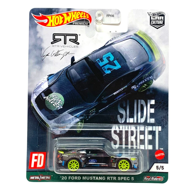 HOT WHEELS PREMIUM Slide Street '20 Ford Mustang RTR Spec 5 1:64 ...
