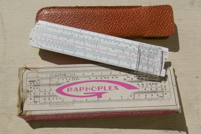 RÈGLE À CALCUL de poche GRAPHOPLEX n°612 EUR 12,50 - PicClick FR