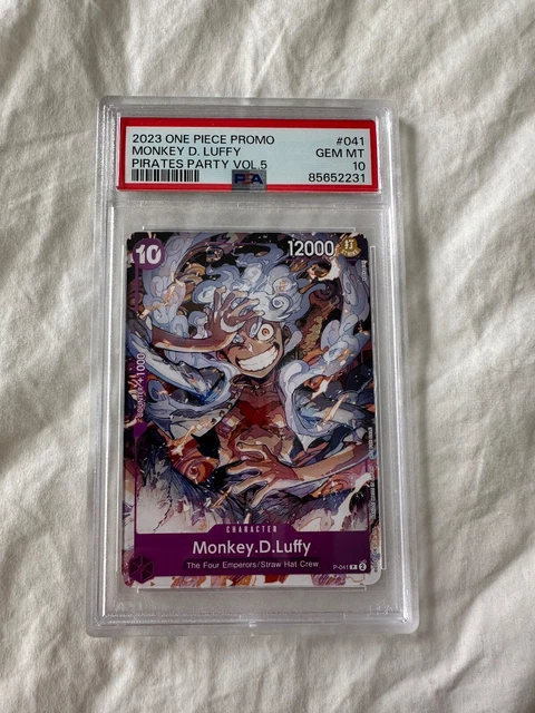 PSA 10 ONE Piece Promo Monkey D. Luffy P-041 Pirate Party Vol. 5 EUR ...