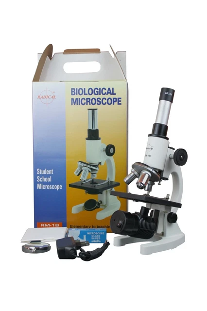 40-600X SCIENCE BIOLOGIE Composé LED Microscope Métal Corps Verre ...