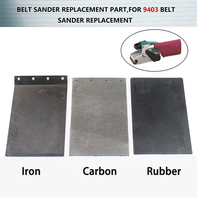 RUBBER BASE PLATE Pad for 9403 MT190 MT9 Belt Sander 4 Holes 167*110mm ...