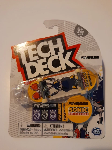 TECH DECK FINESSE Sonic The Hedgehog -Rare Fingerboard Boxed £15.00 ...