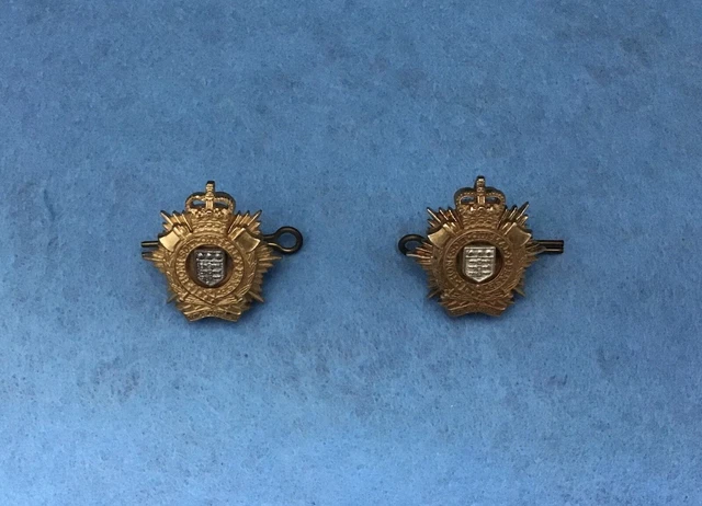 PAIR BRITISH MILITARY RLC Royal Logistic Corps Officer Badges £10.60 ...