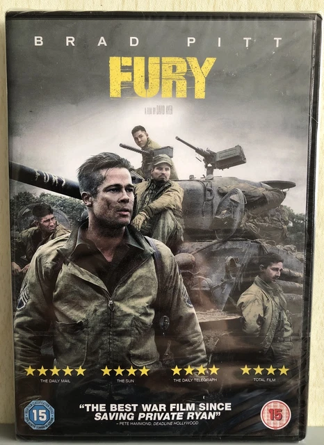 FURY - DVD,BRAD Pitt, Shia LaBeouf. Region 2,(Dir)David Ayer,New ...