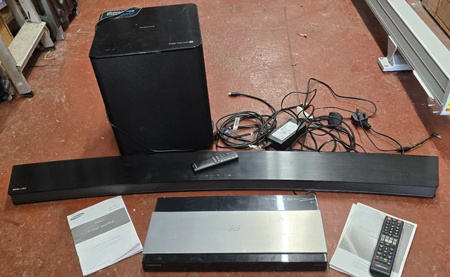 SAMSUNG HW-H7500 CURVED Sound Bar & Subwoofer With Remote & Blue ray player £104.69 - PicClick UK