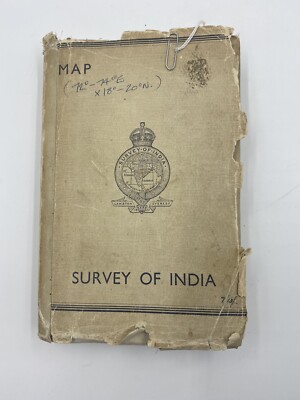1945 WWII MAP of India, Survey Of India , 47 E Lambton Everest. £48.00 ...