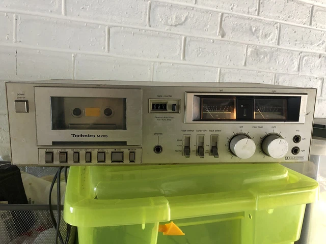 TECHNICS RS-M205 STEREO Cassette Tape Deck- Vintage 1980's Japan See ...